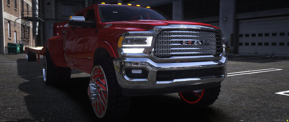 2019 Dodge Ram Dually + Trailer – Stunt Rim Shop